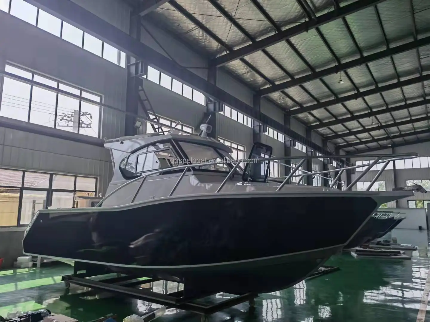 New Design 25ft Deep V Aluminum Fishing Boat with Double Chines Hull