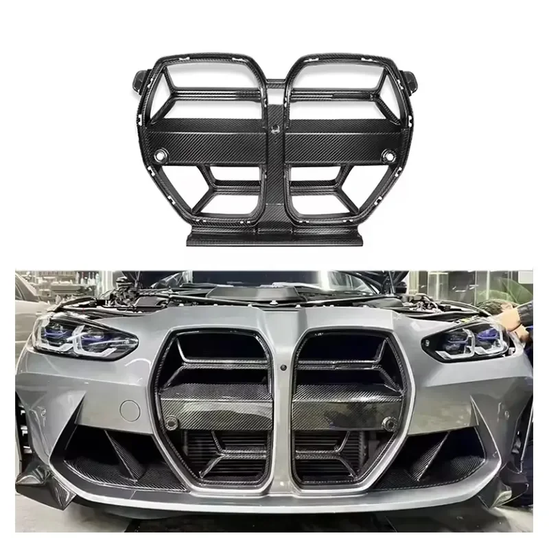 G80 G82 Dry Carbon Fiber BodyKit Car Front Grilles Parts Auto Front ...