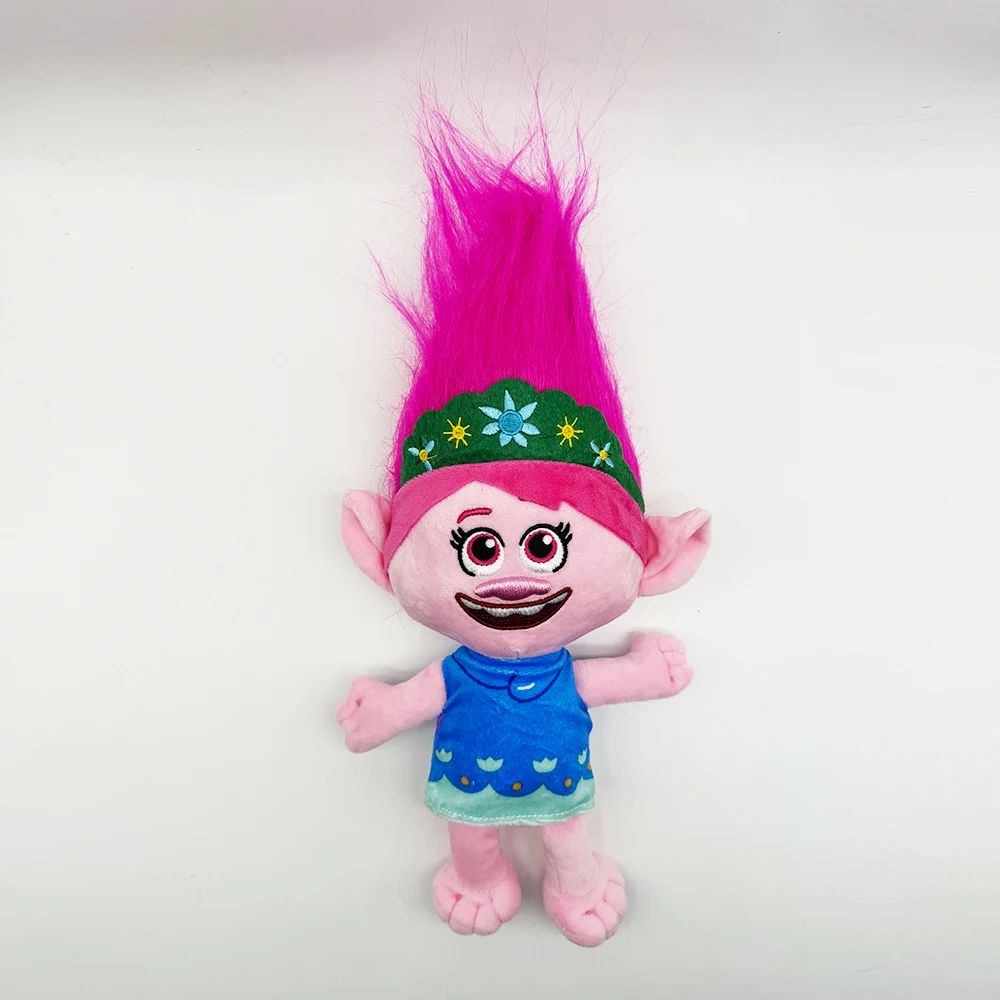 Hot Cartoon Trolls Band Together Plush Toys Magic Hair Elf Soft Plusies ...