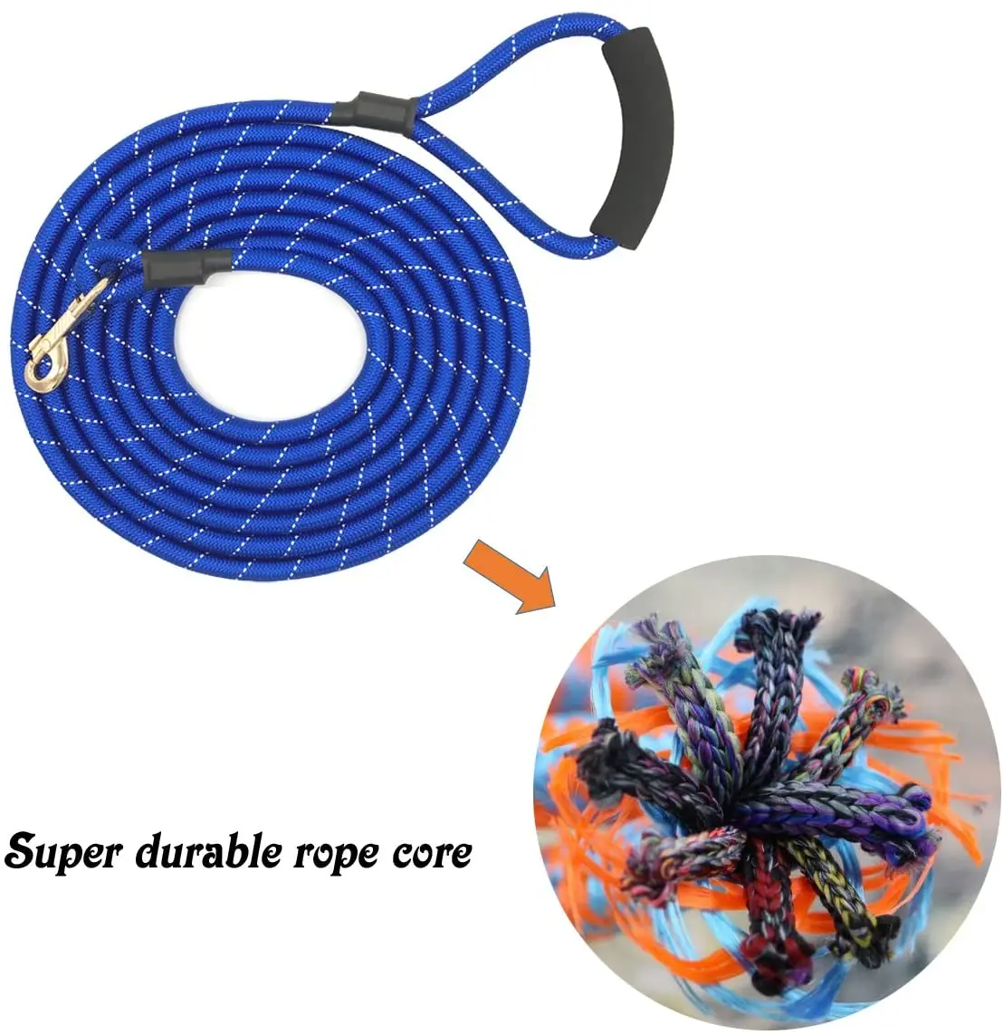 Strong Nylon Metal Joint Dog Rope Lead Climbing Rope Dog Leash With ...