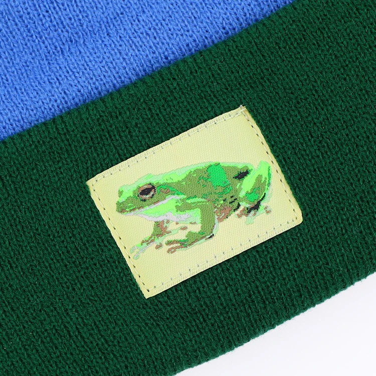 Designer Blue Cuff Acrylic Ribbed Custom Beanie With logo| Alibaba.com