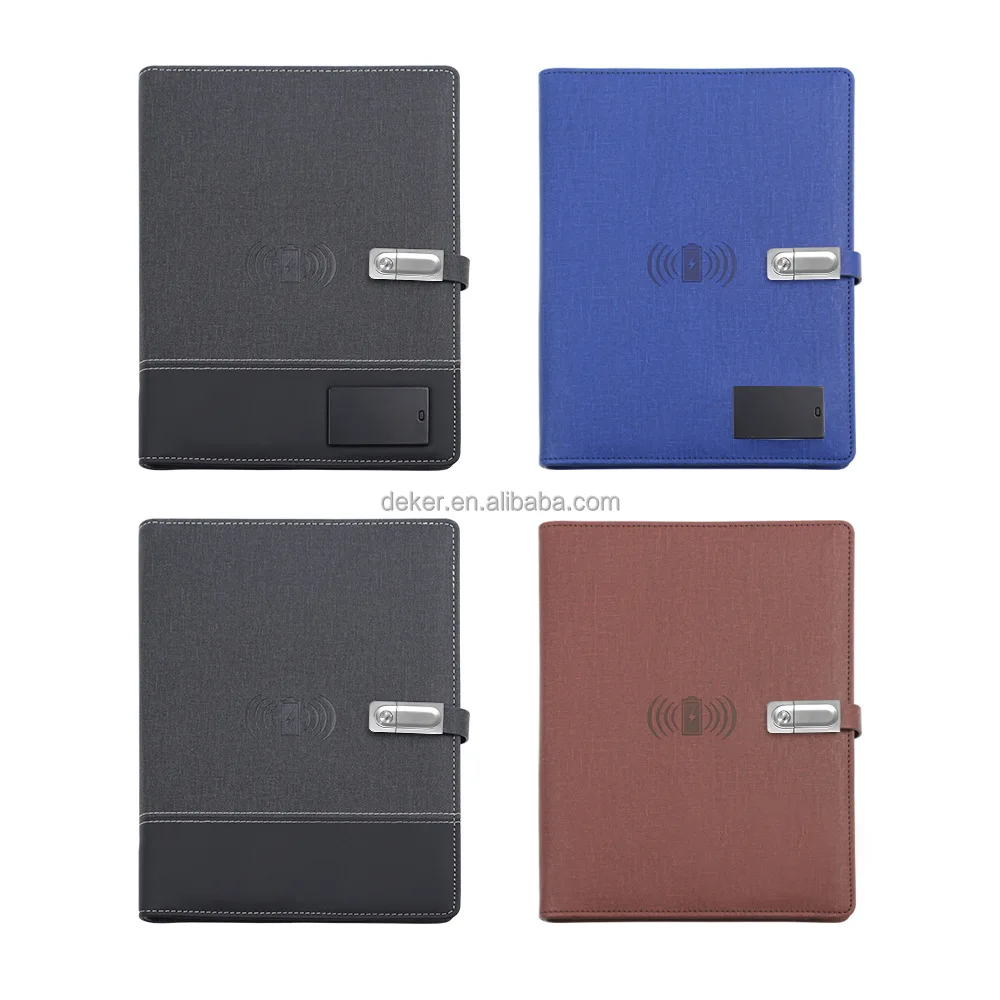 Fast Wireless Charging Charger Diary Notebook With Usb Flash Drive ...