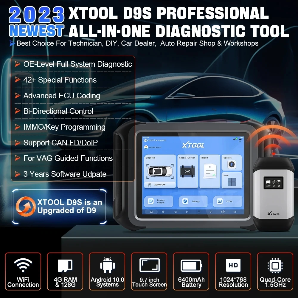 Xtool D9 D9s Newest Obd2 Diagnostic Scanner Tools Automotive Diagnostic ...