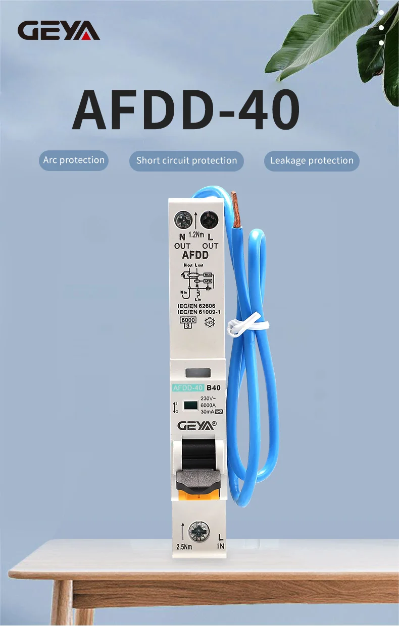 GEYA AFDD5-40 Arc Fault Circuit Breaker - Afdd Rcbo Afci Protection ...
