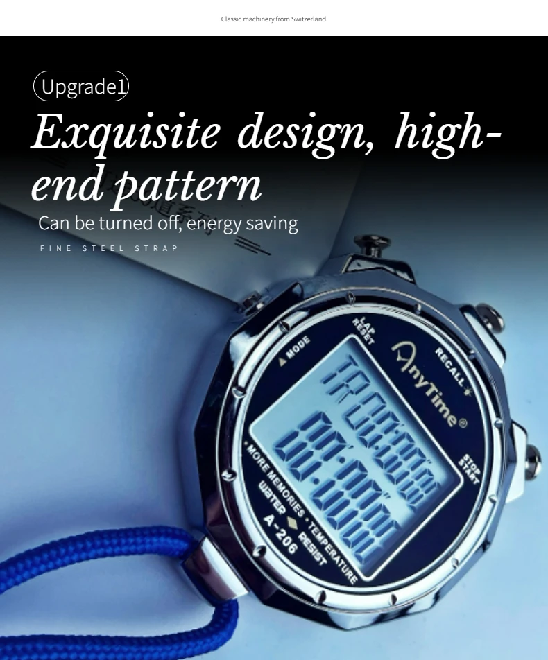 Professional Electric Stopwatch/kids Stopwatch Count Up 75.5*64*15.5mm ...