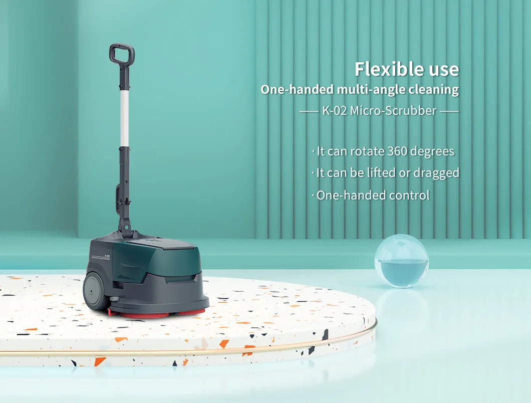 Commercial Mini Portable Floor Washing Scrubber Electric Cleaning ...