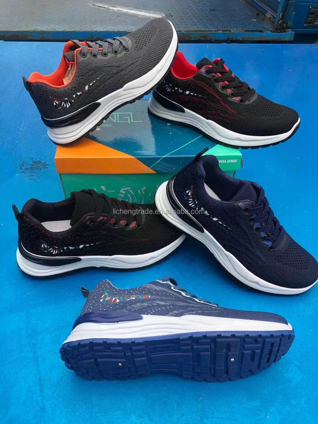 Factory Ready to Ship Soft Light Wearablel Breathable Sports Shoes ...