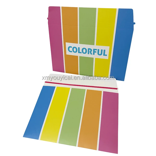 White Recycled Mini Paper Folding Square Envelope With Custom Kraft ...