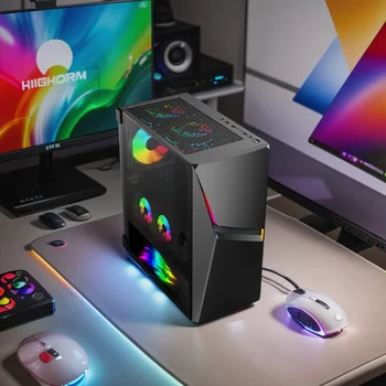 Soeyi Custom Mid Tower Gaming Pc Case Argb-illuminated Cpu Bilgisayari ...