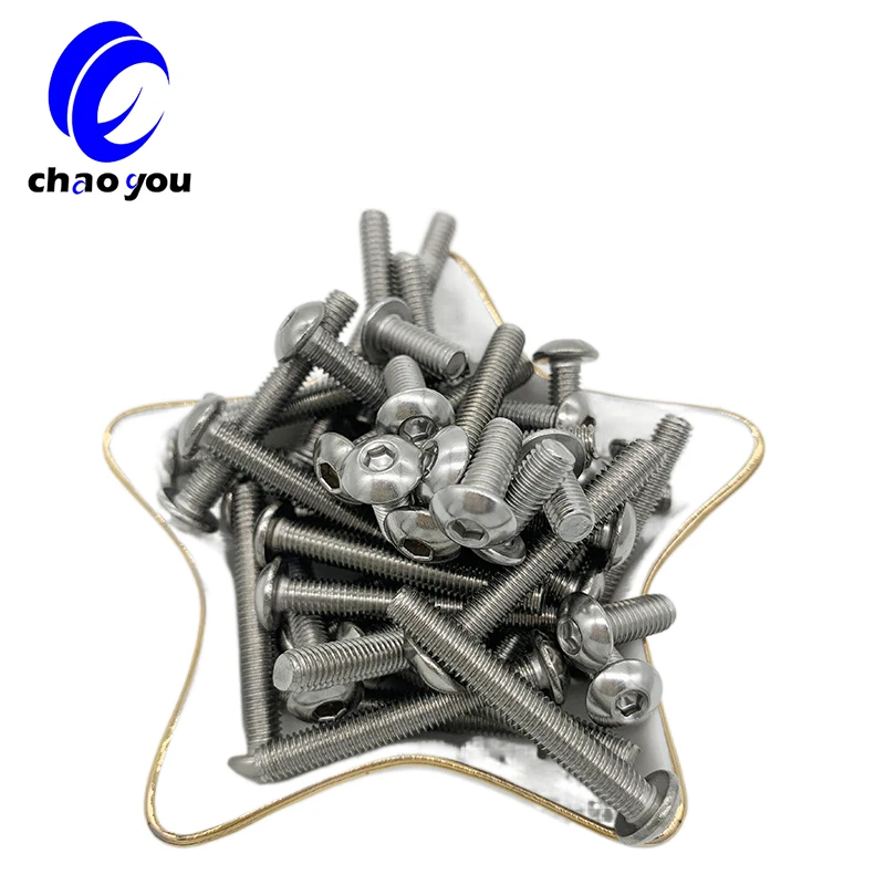 Din933 M1.6-m52 Black Galvanized Carbon Steel Stainless Steel 304 316 ...
