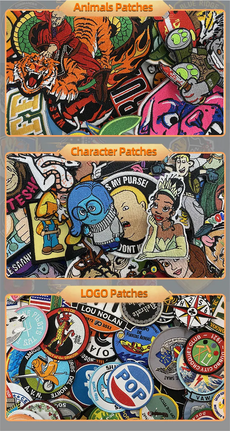 Custom Chenille Embroidery Omega Psi Phi Fraternity Shield Patches