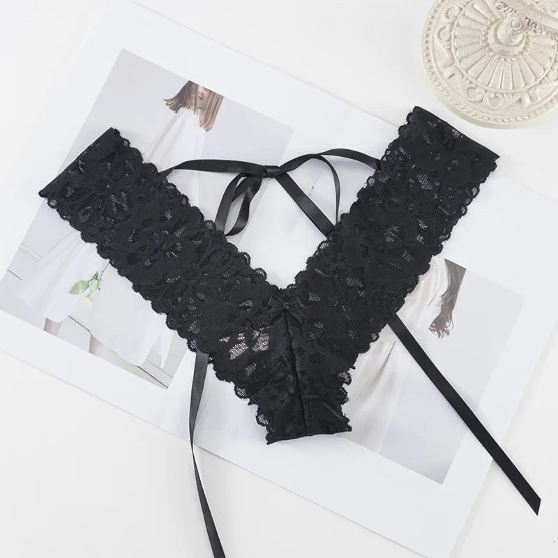 Lace Sexy G-string Thong Transparent Women Panties Low-waist Female ...