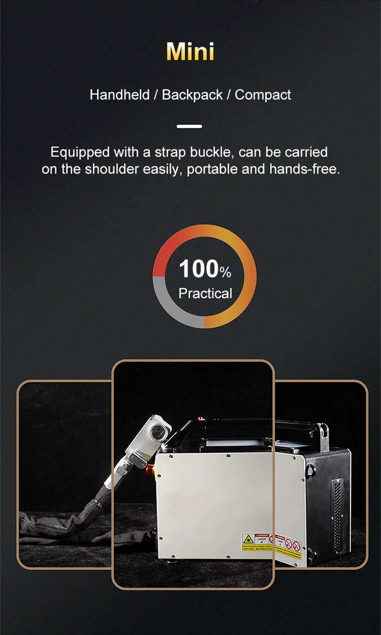 50w 100w 200w Tpc-200w Backpack Handheld Pulsed Laser Lazer Cleaning ...