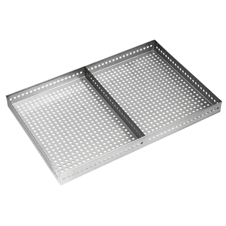 Perforated Shallow Tray Stainless Steel Mara Cake Steaming Tray