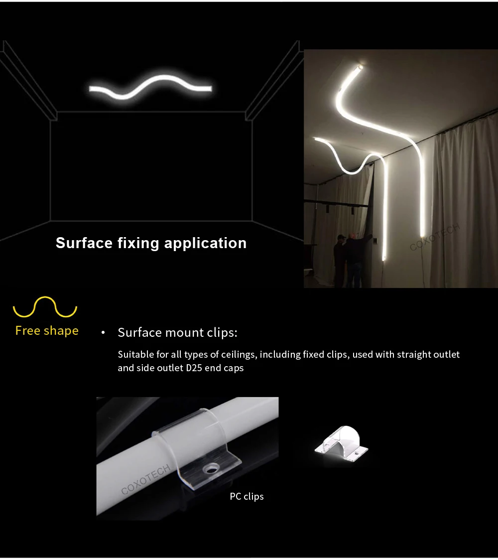 COXO 360 Degree Neon Light LED Strip - Moldable & Durable