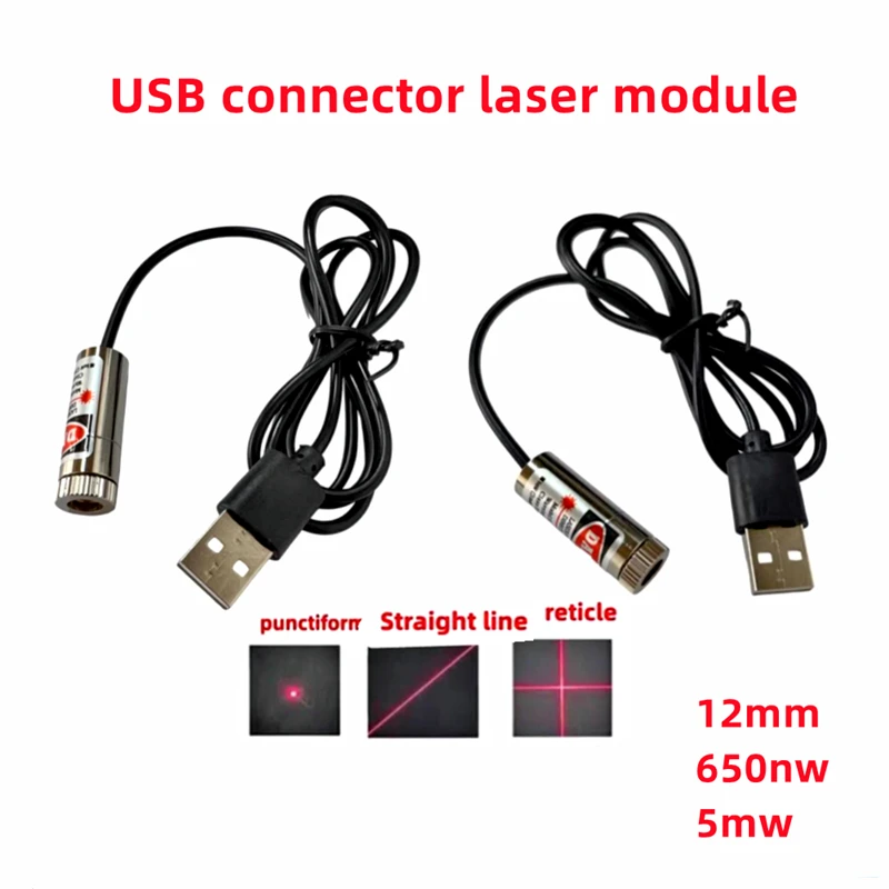 12mm 5mw Adjustable Focus Red Dot Diode Industrial Laser Module ...