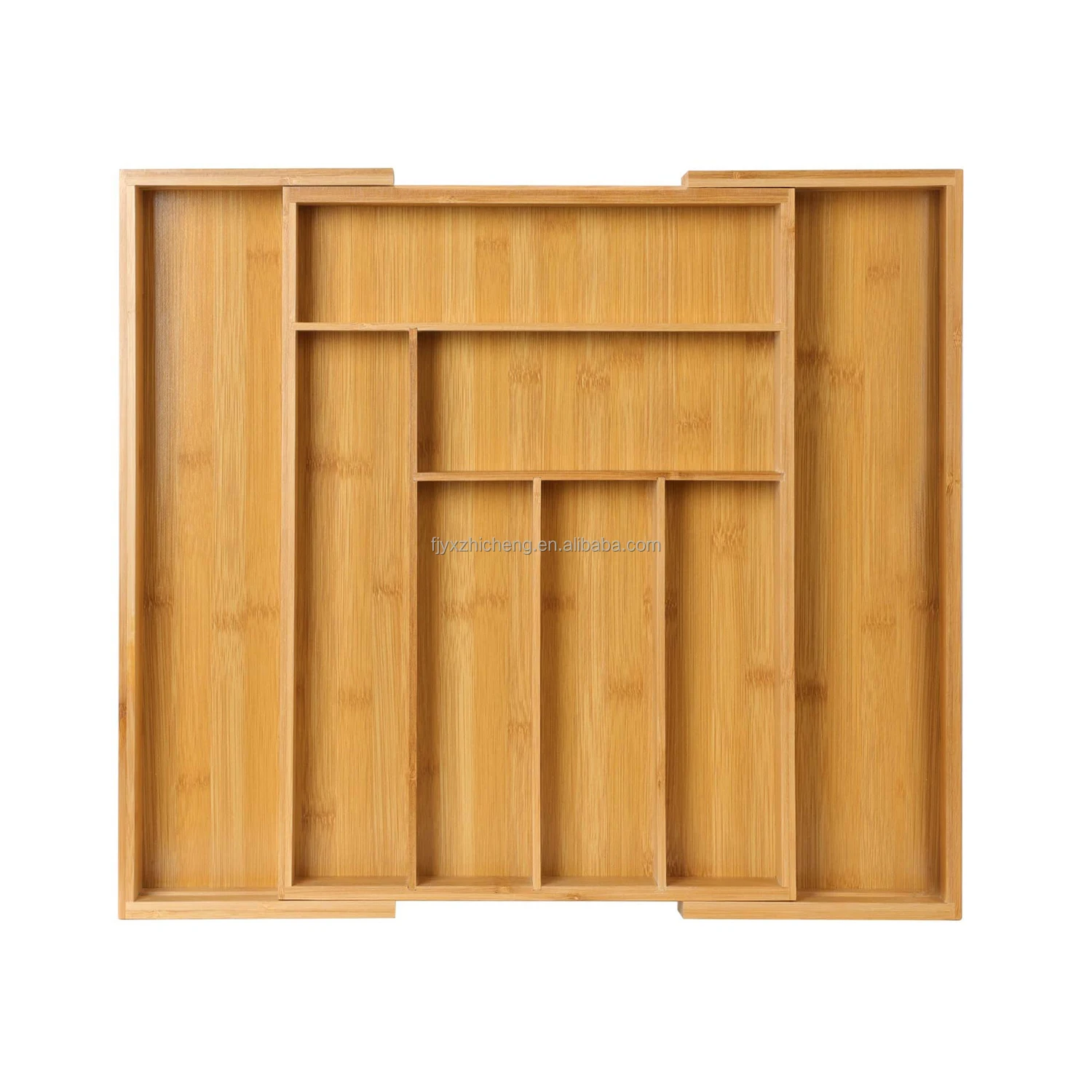 Bamboo Expandable Utensil Holder and Cutlery Tray Multi-functional ...