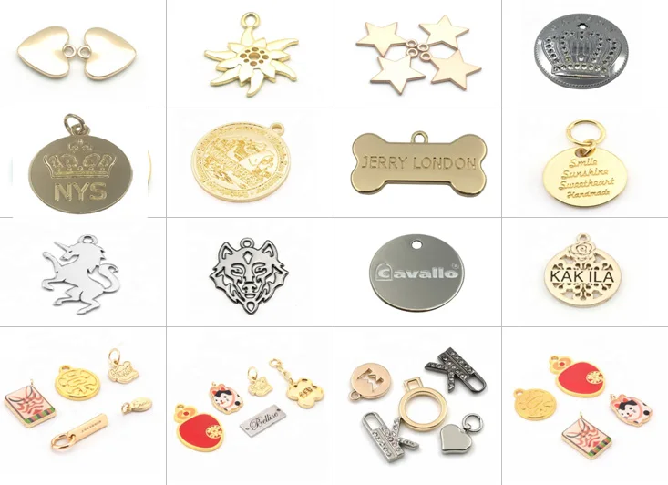 Custom Small Metal Plates - Brand Logo Pendant Jewelry Tags