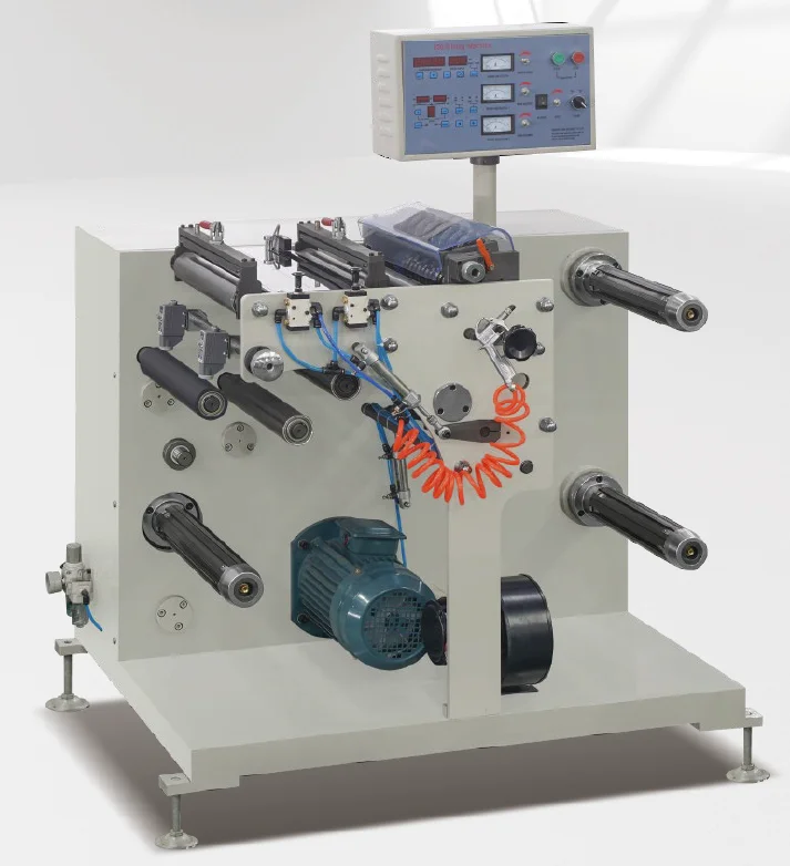 LFQ-320 Roll to Roll Servo Narrow Web Label Slitting With Turret ...