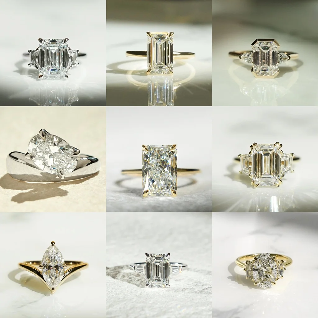 IGI GIA Certified Cvd Lab Grown Created Diamond 10k 14k 18k Gold ...