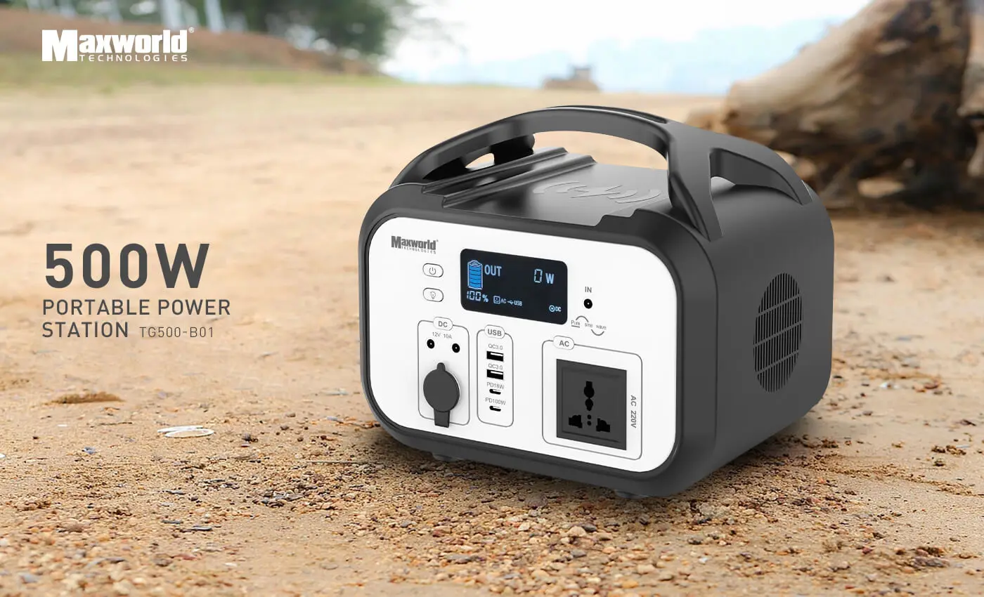 500w Station Battery Generator Camping Kit And 5kw Power Option ...