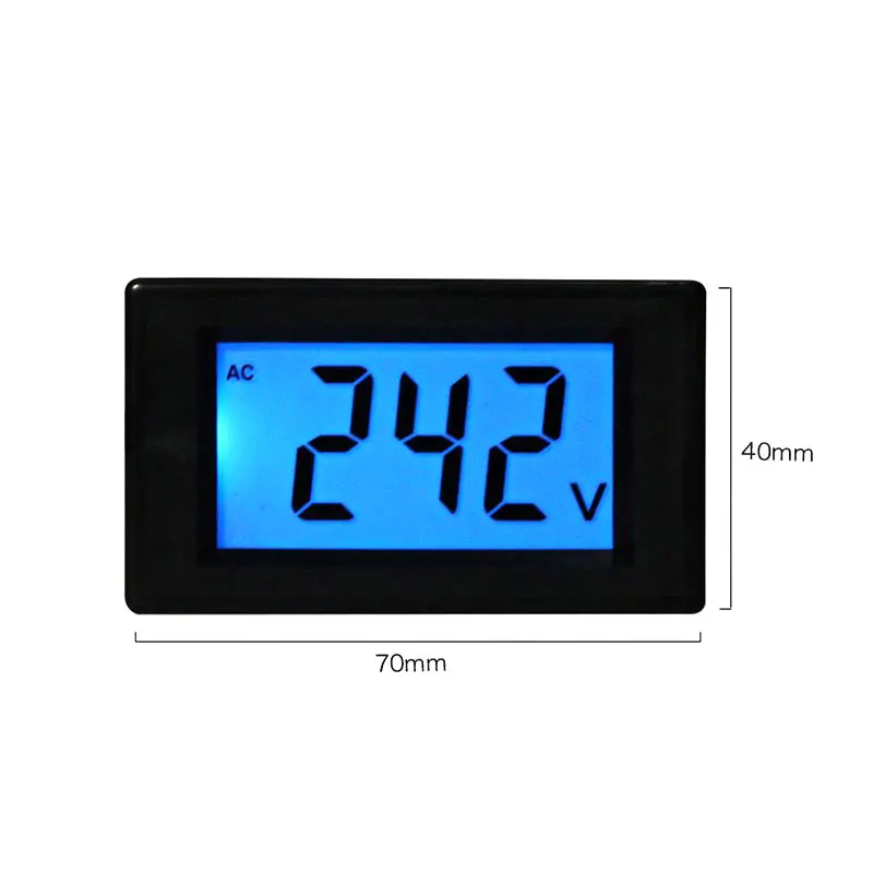 D85-20 Two-wire 220V 380V 500V LCD Voltmeter Head Digital Digital ...