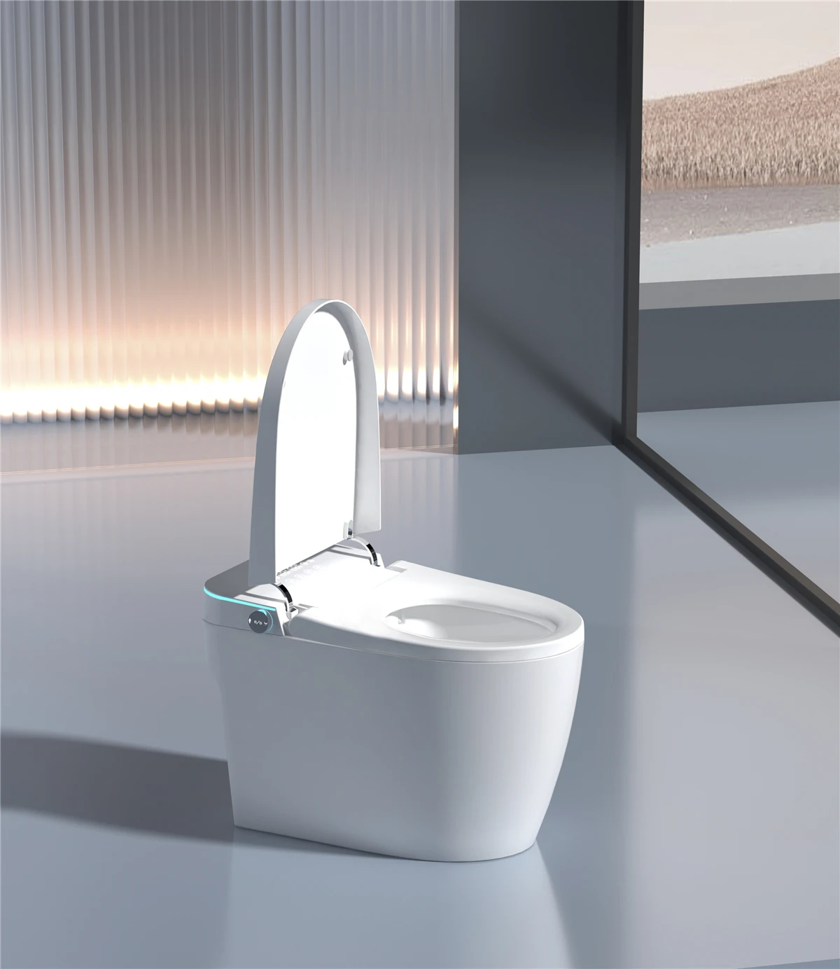 Fashion Auto Sensor Flush Open Electric One Piece Automatic Modern Wc ...