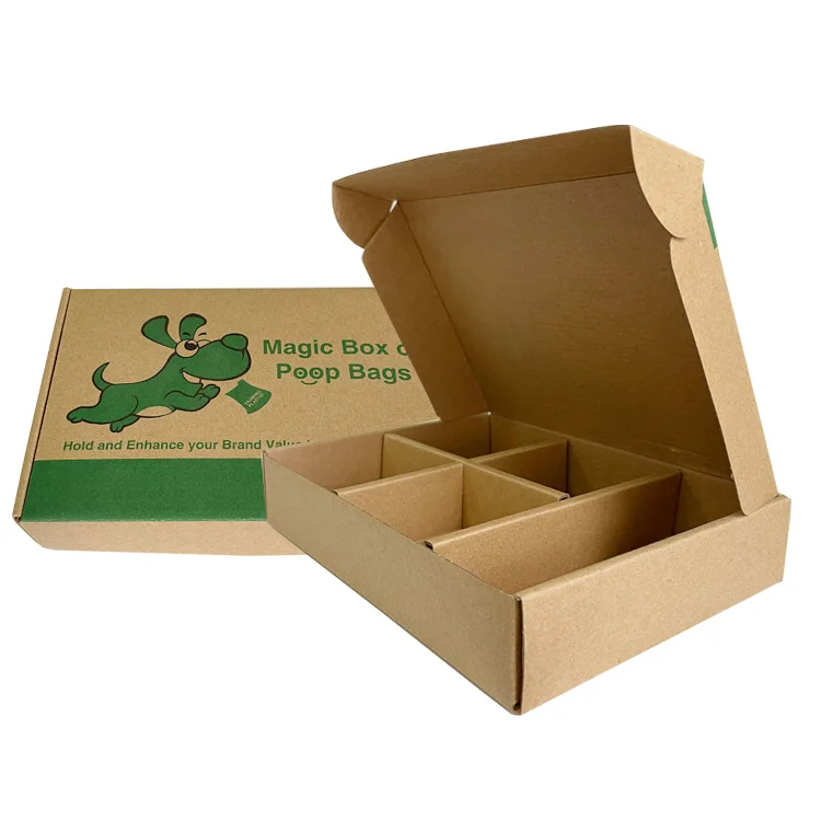 Eco-friendly Recycle Brown Kraft Paper Folding Mailer Box