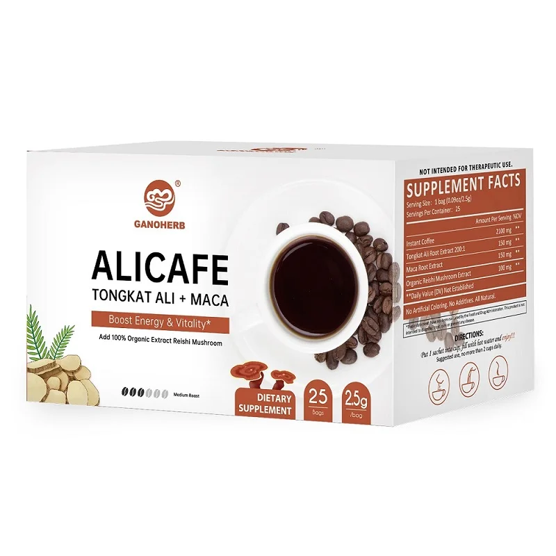 Ganoherb Instant Ganoderma Coffee with Tongkat Ali Powder