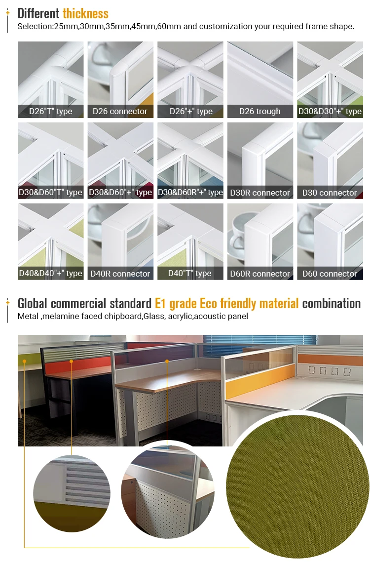 Customization Modern Luxury Mdf Office Triangle Partition Wall 3 6 ...