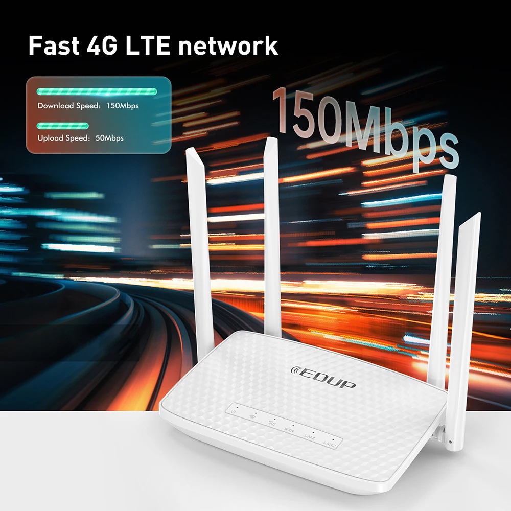EDUP 300mbps 4G Wifi Portable Router - Ideal for Southeast Asia