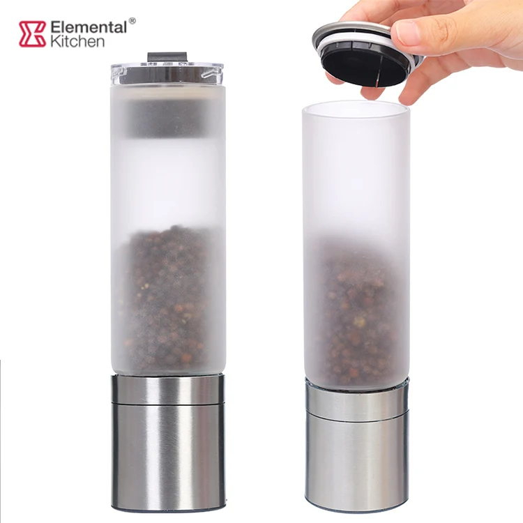 Kitchen Ground Pepper Disposable Glass Pepper Grinder Bottle With ...