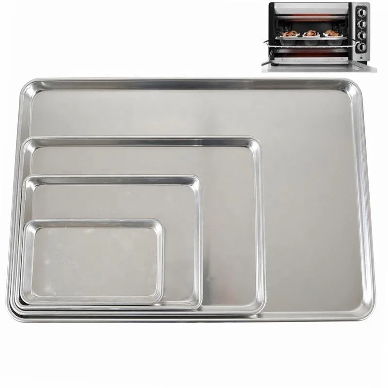 Commercial Grade Thicker Material Aluminum Rectangular Baking Tray 18 X ...