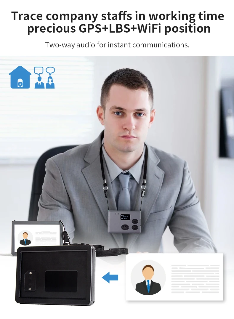 Slim School Student Handheld Id Card Mini Gps Tracker With Sos Button ...