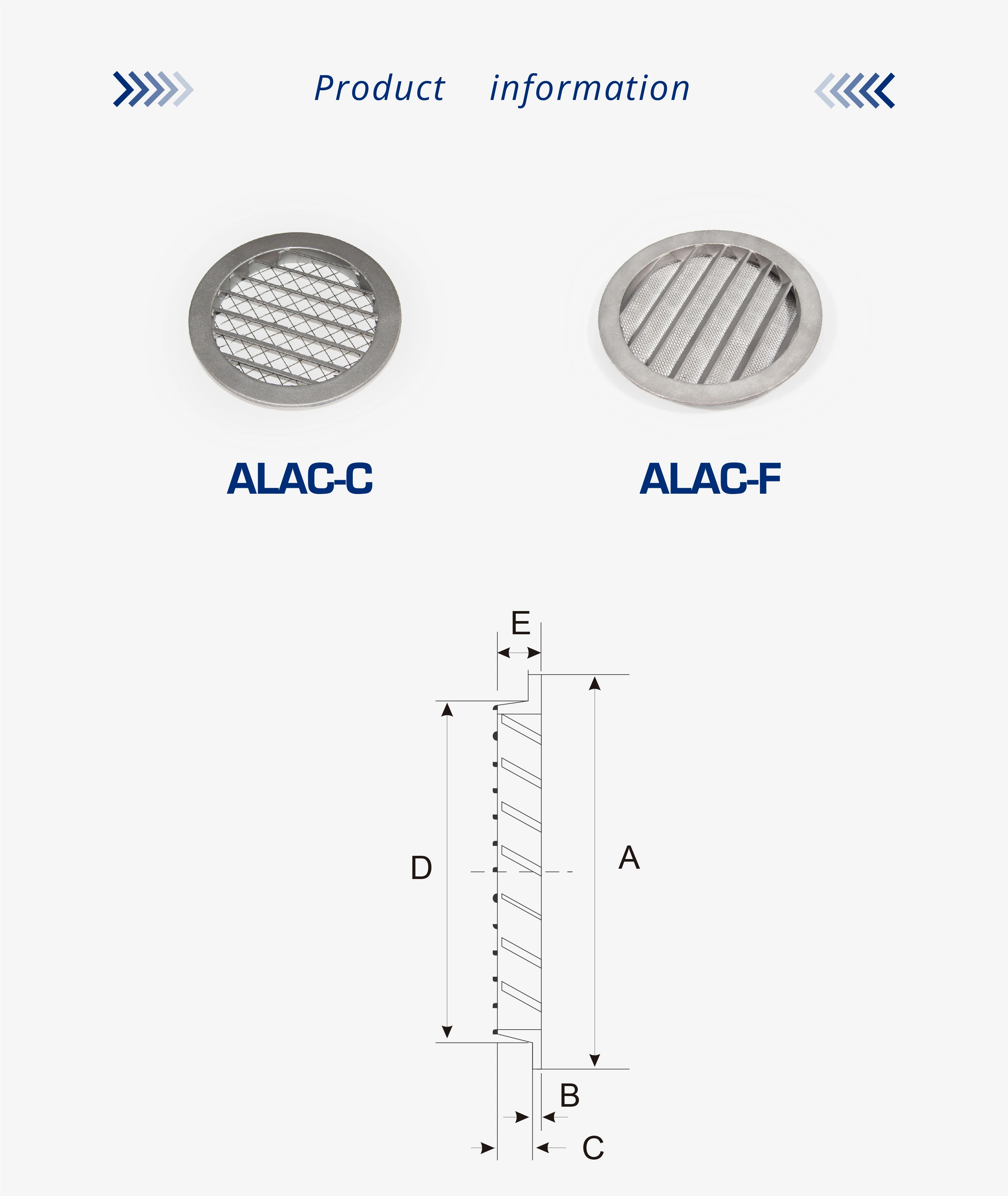 Die Cast Aluminium Louver Outdoor Round Aluminium Air Vent External ...