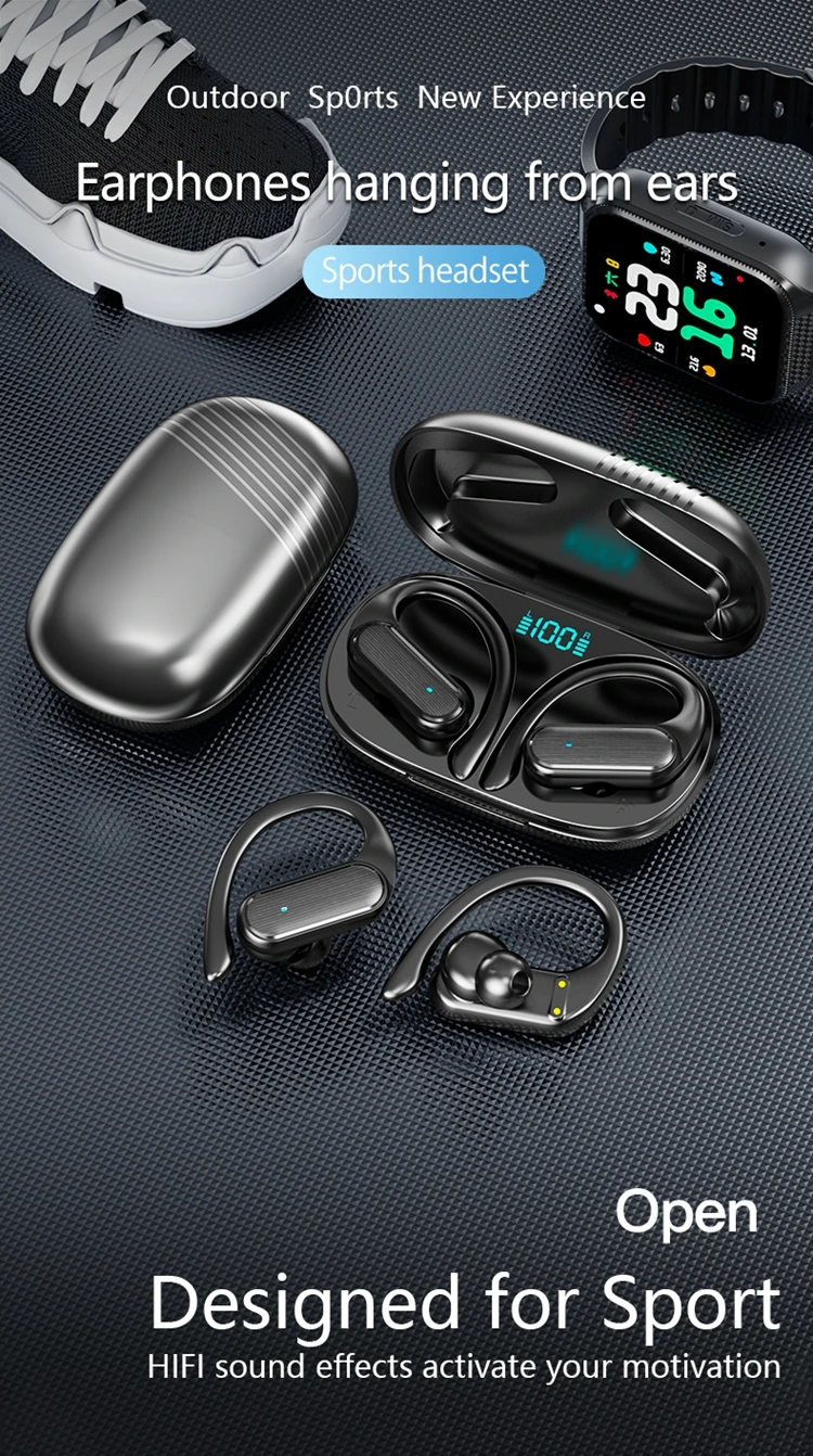 2024 Ear Hook Tws A520 Bt 5.3 Headphone - Noise Canceling Wireless Earbuds