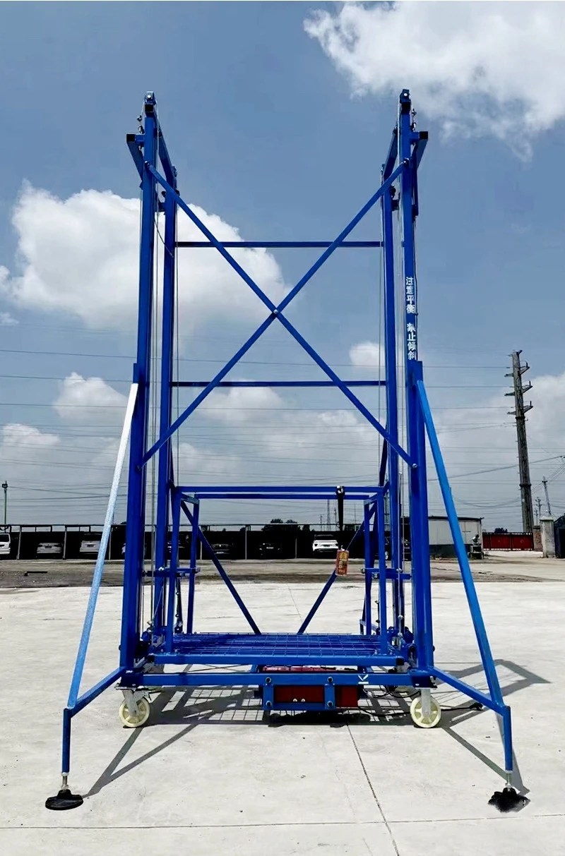 500kg Portable Mobile Electric Lift Scaffolding with Sturdy Steel Frame ...