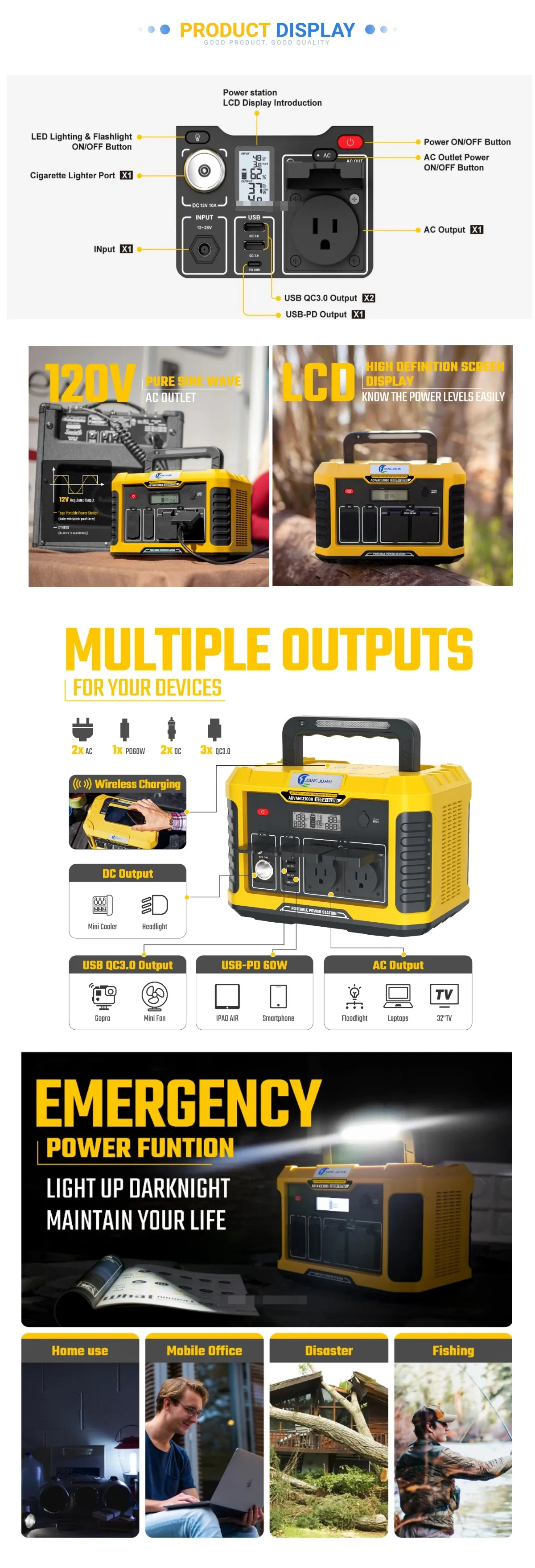 Advance300 Portable Power Station Portable Energy Storage Mobile Energy ...