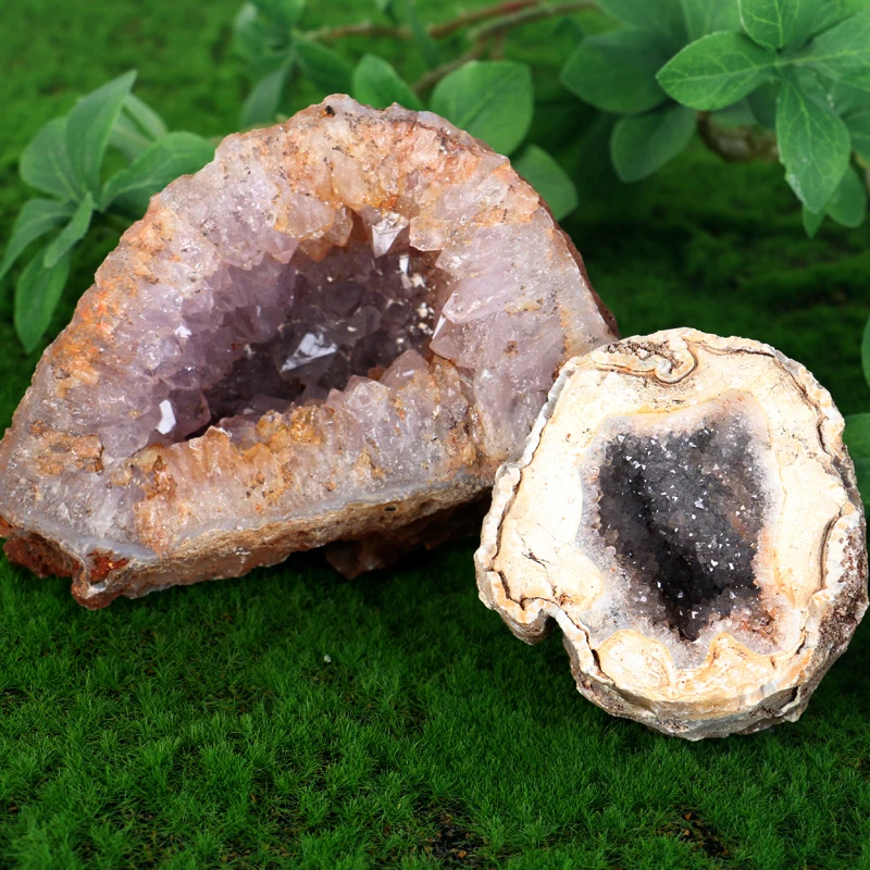 Natural Quartz Cluster Crystal Geode Mineral Specimen Rough Raw Agate ...