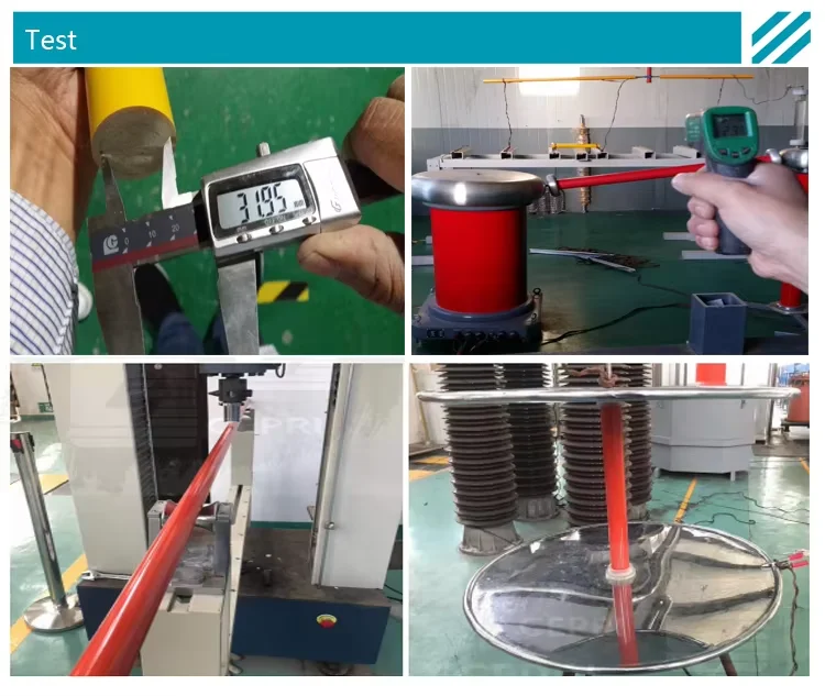 Fiberglass Telescoping Insulating Rescue Stick for 10kv-35kv