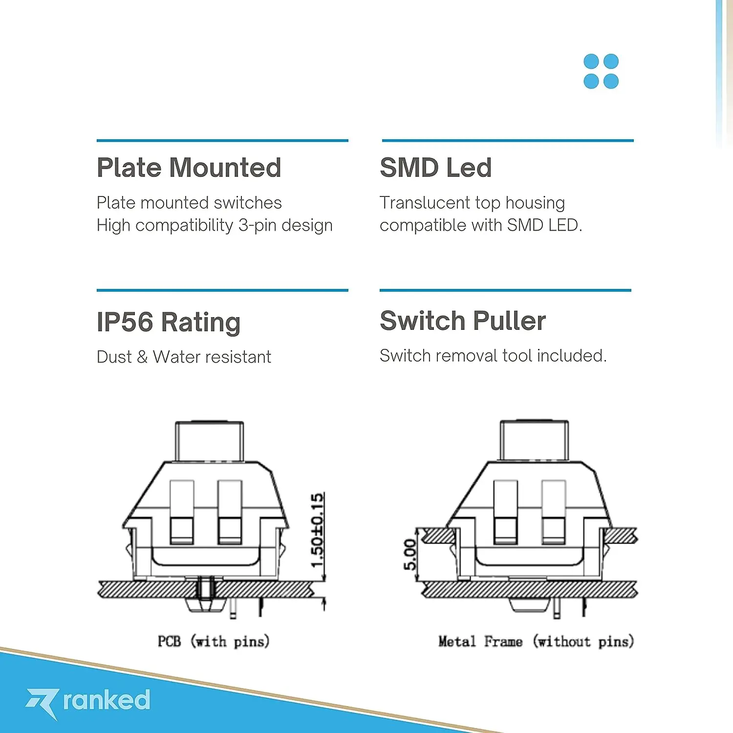 Box White Switches 3pin Rgb Custom Switch All Mechanical Keyboard ...
