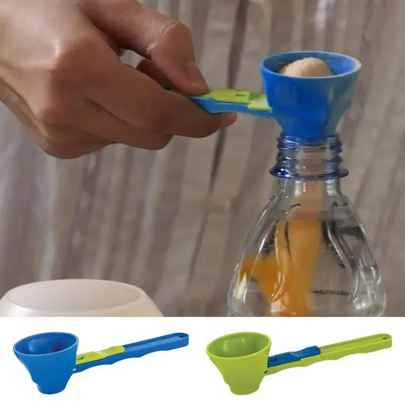 Creative No Spill Measuring Spoon Funnel Preparation Protein Powder ...