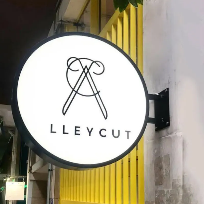 Outdoor Display Light Box Project Sign Round Illuminated Light Box For Your Brand Signage - Buy ...