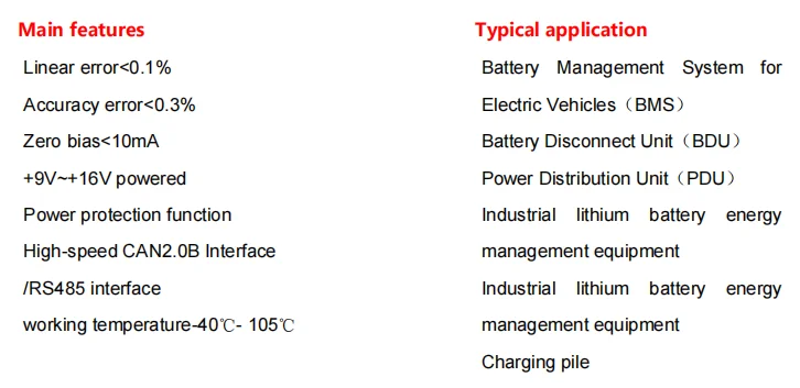 Acrel Ahkc-canb Can Bus Hall Effect Sensor With Zero Bias Current Less ...