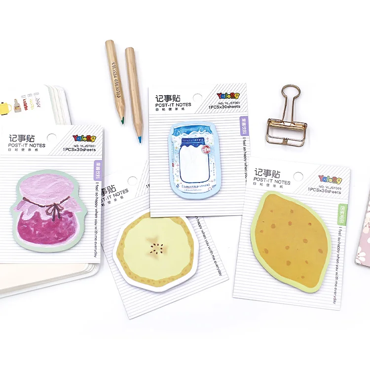 Custom Cute Kawaii Mini Diary Composition Notes Sticky Self-stick ...