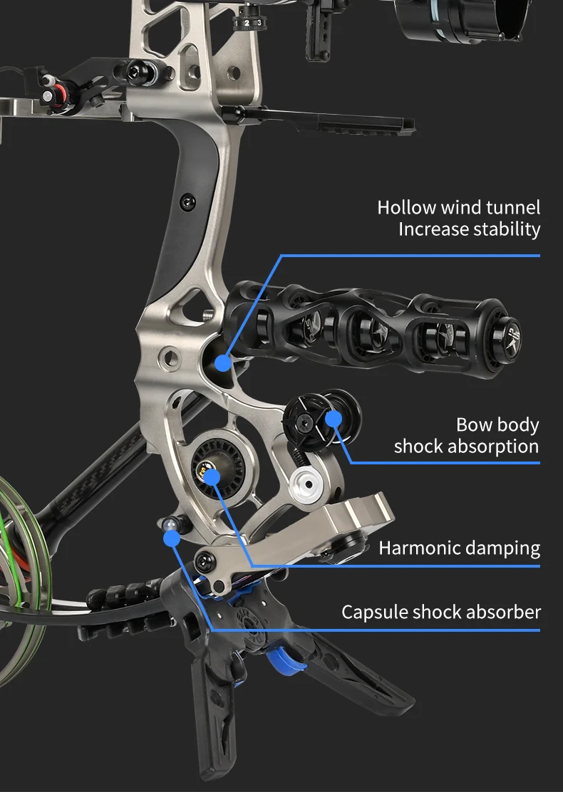 SPG Dual-Purpose Compound Bow Set 40-75lbs Steel Ball