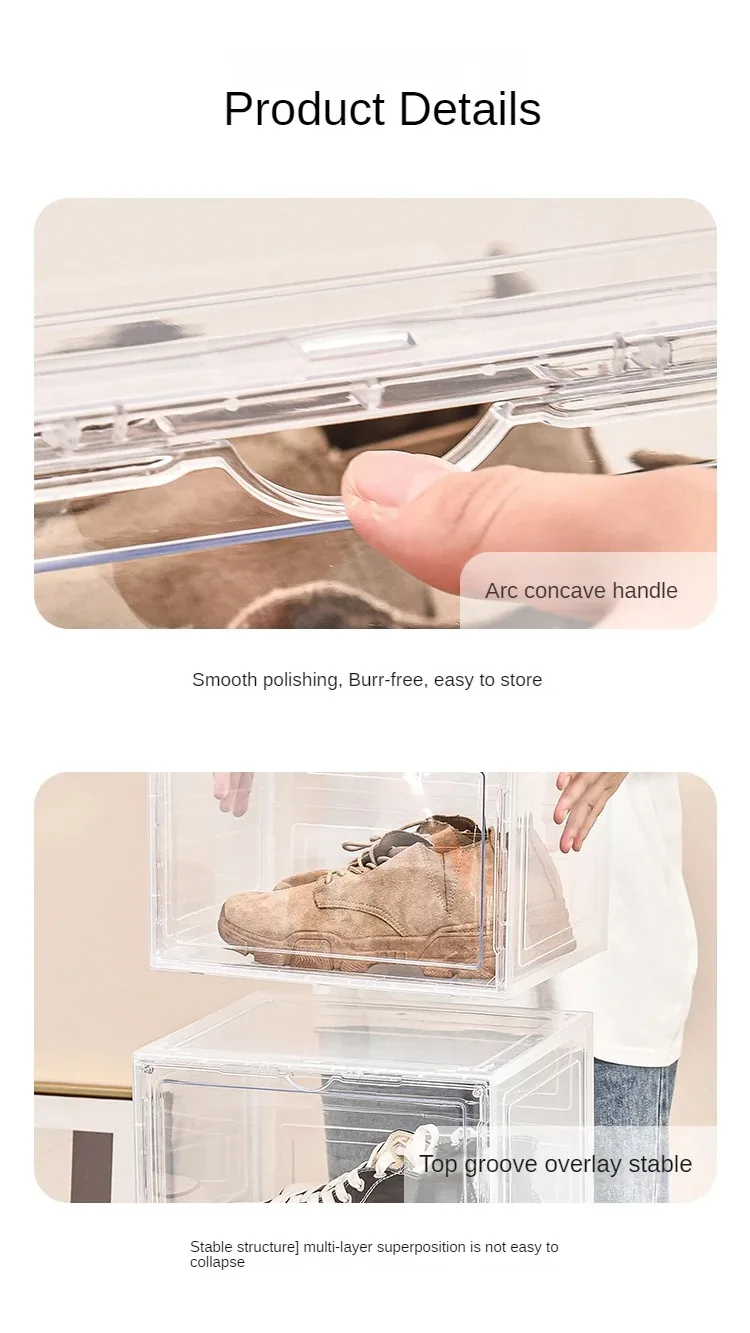 Foldable Aj Box Plastic Drawer Type Men & Simple Assemble Dance Shoe ...