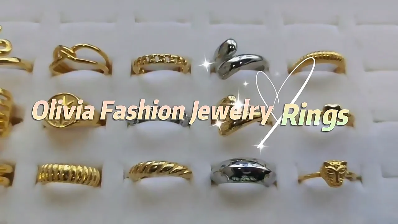 Custom Logo Mirror Polished Laser Engrave Band Ring 18k Gold Plated ...