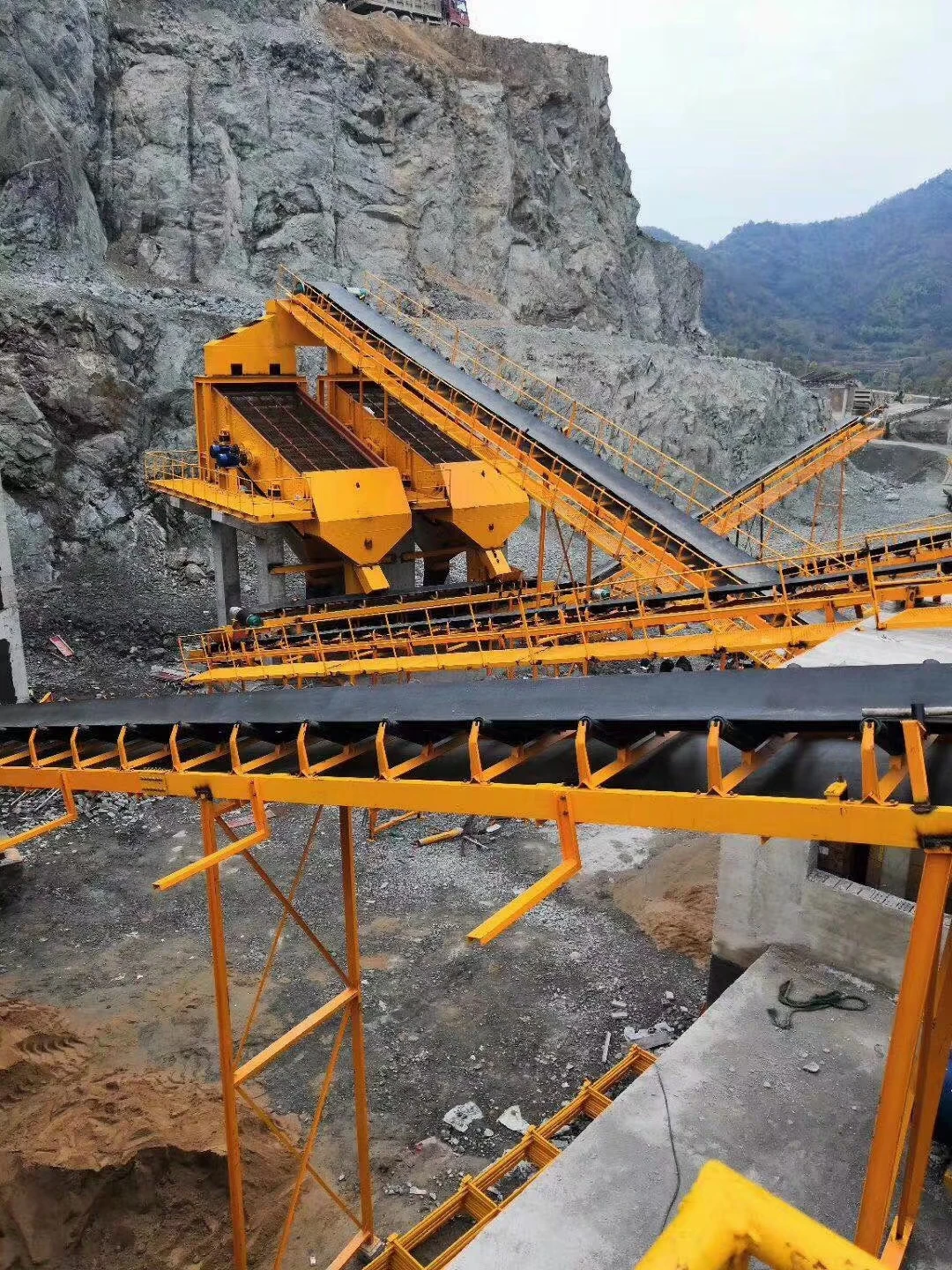 Manufacturer Custom Transport System Add Hopper Mining Belt Conveyor ...