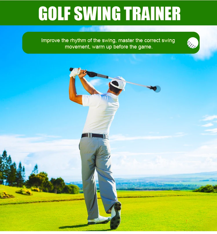 Golf Swing Trainer Adjustable Strength Beginner Posture Correction Grip ...